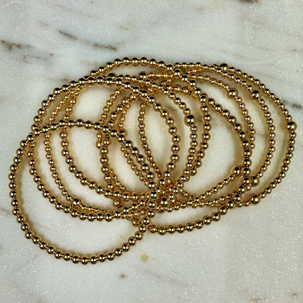 Golden Beaded Bracelets – Studio Fortitudo